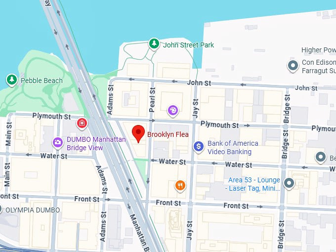 16. brooklyn flea map