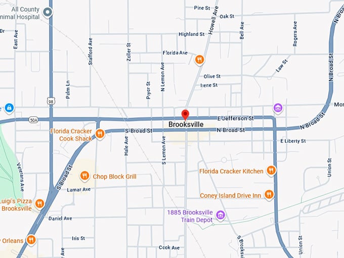 16. brooksville map
