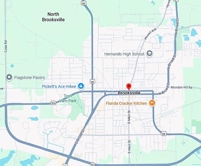 16. brooksville map