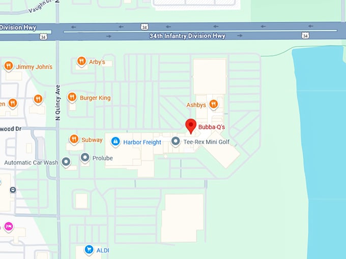 16. bubba q's map