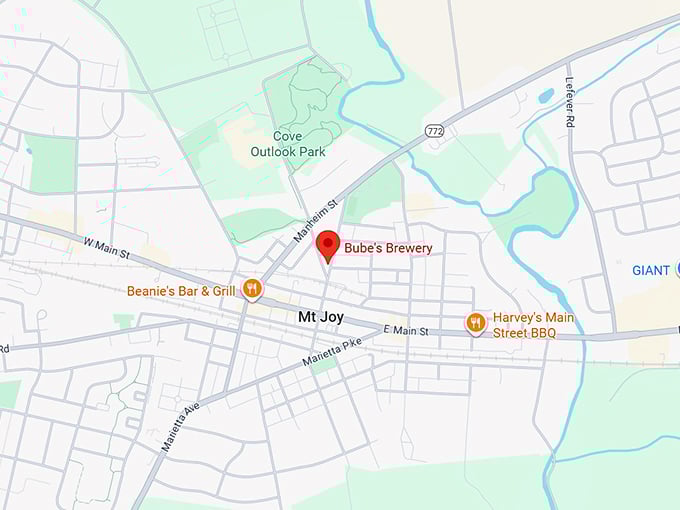 16. bube's brewery map