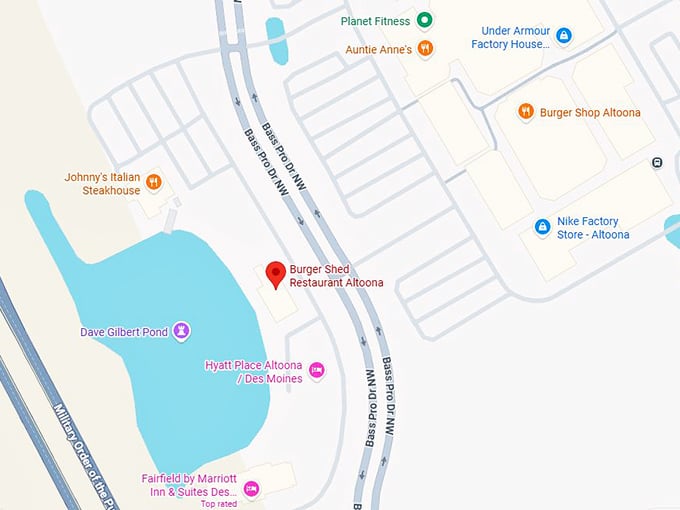 16. burger shed restaurant altoona map
