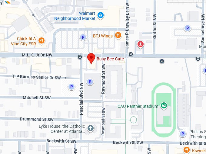 16. busy bee café map