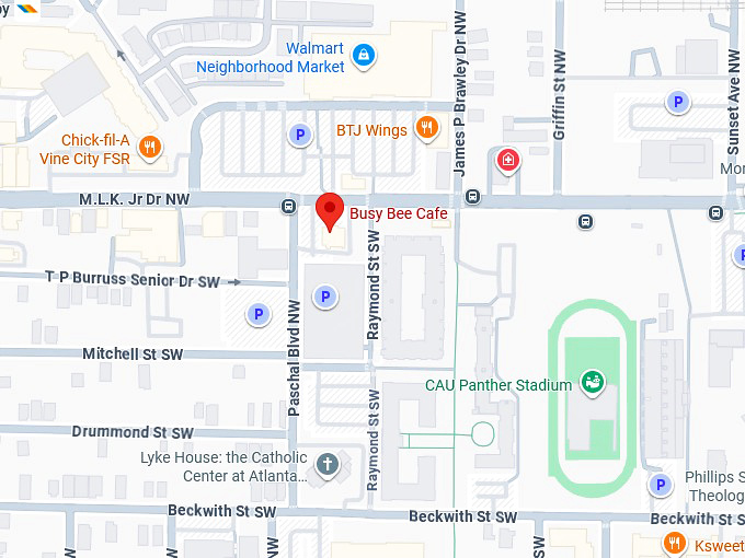 16. busy bee café map
