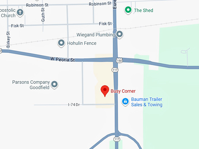 16. busy corner map