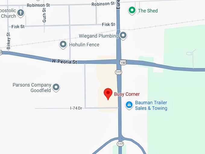 16. busy corner map