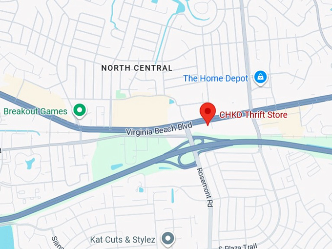 16. chkd thrift store 3605 virginia beach blvd map