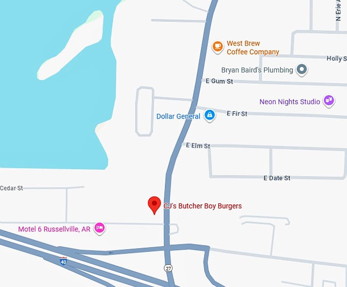 16. cj’s butcher boy burgers map