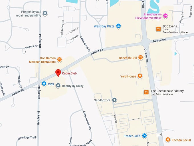 16. cabin club map