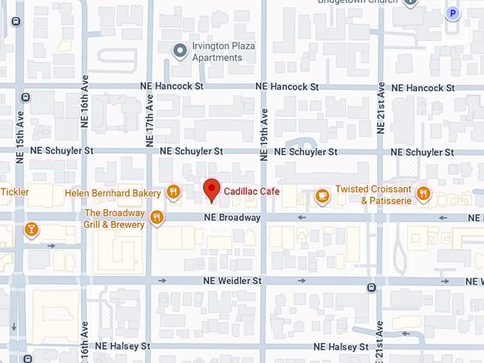16. cadillac café map