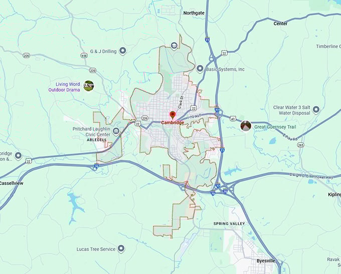 16. cambridge map