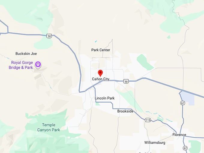 16. cañon city co map
