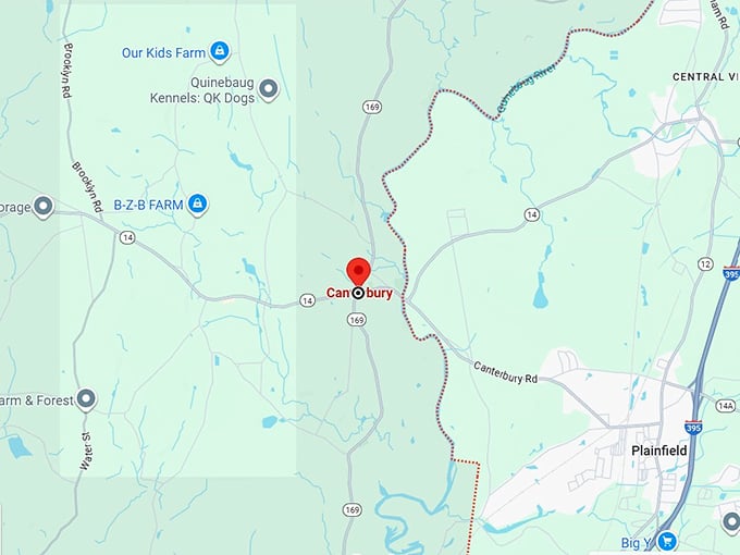 16. canterbury, ct map