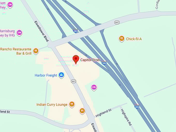 capitol diner map