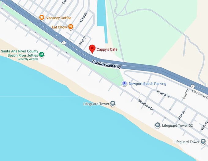 16. cappy’s café map
