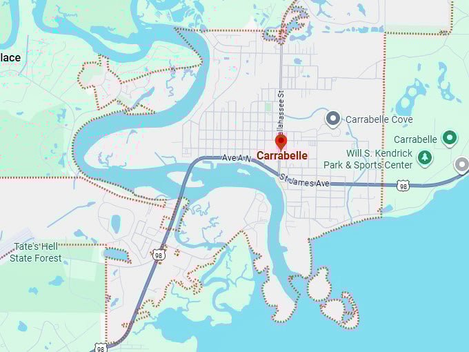 16. carrabelle map