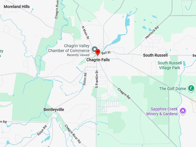 16. chagrin falls map