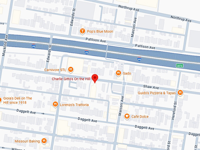 16. charlie gitto’s on the hill map
