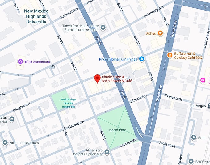 16. charlie's spic & span bakery & café map