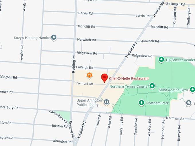 16. chef o nette restaurant map