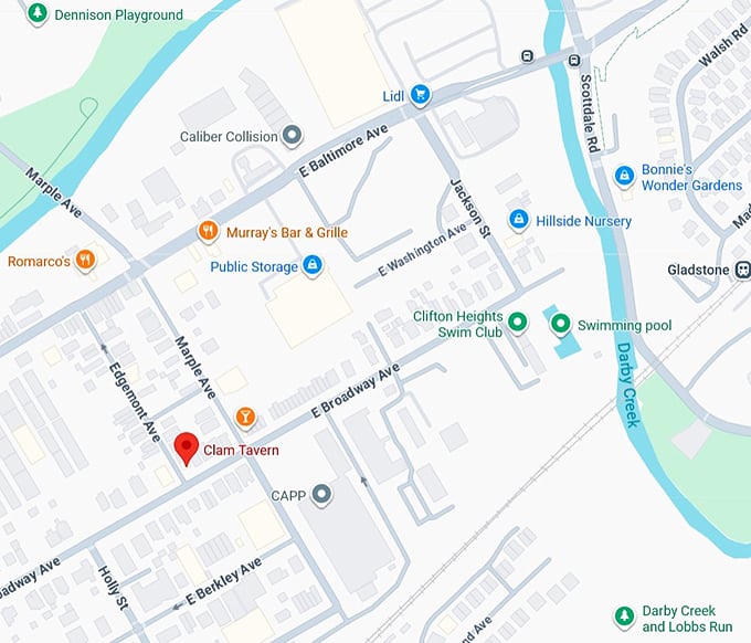 16. clam tavern map