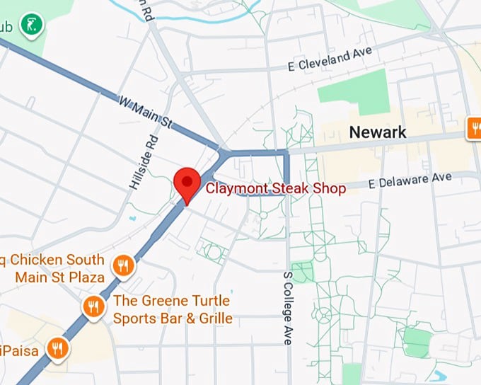16. claymont steak shop map