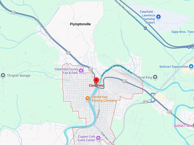 16. clearfield, pa map
