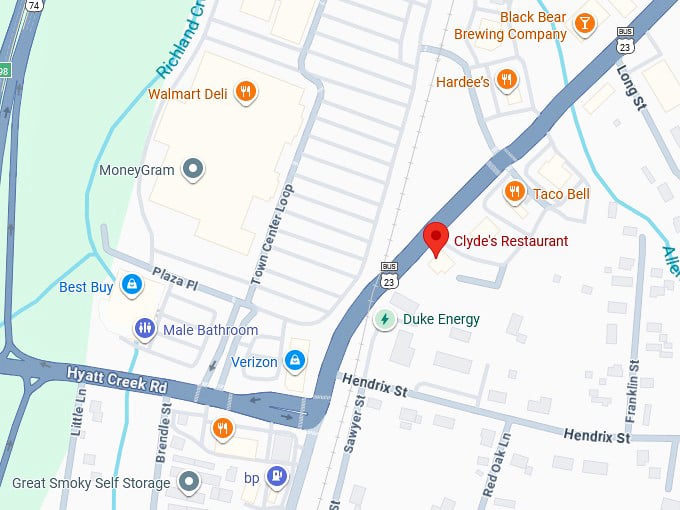 16. clyde’s restaurant map