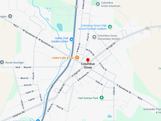 16. columbus grove map