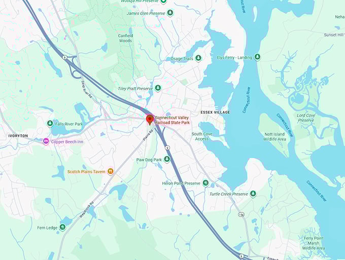 16. connecticut valley railroad state park map