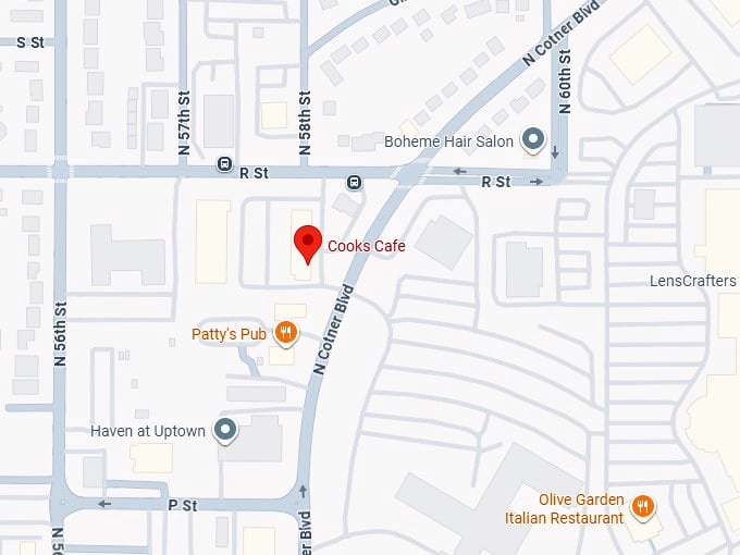 16. cook’s cafe map