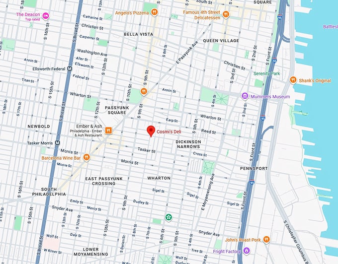 16. cosmi's deli map