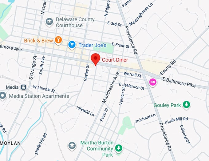 16. court diner map