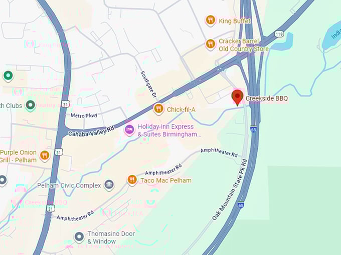 16. creekside bbq map