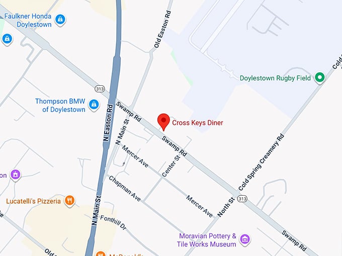 cross keys diner map