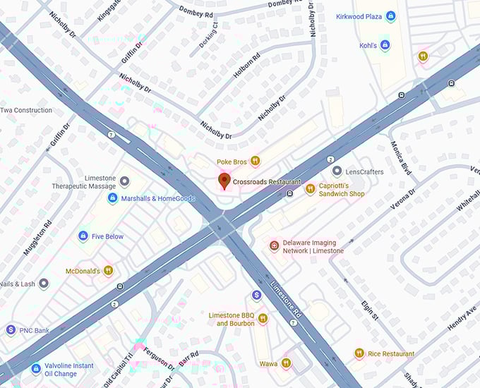 16. crossroads restaurant map