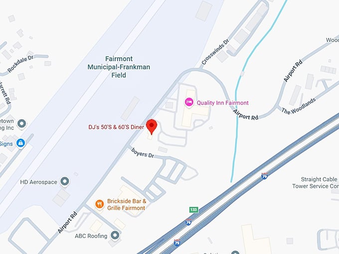 16. dj’s 50’s & 60’s diner map