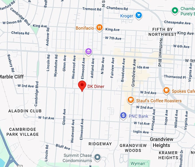 16. dk diner map