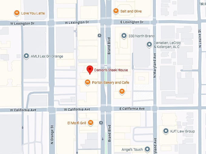 16. damon's steak house map