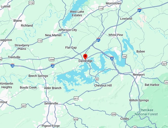 16. dandridge map