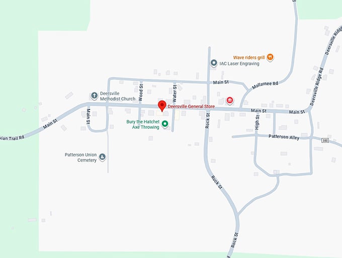 16. deersville general store map