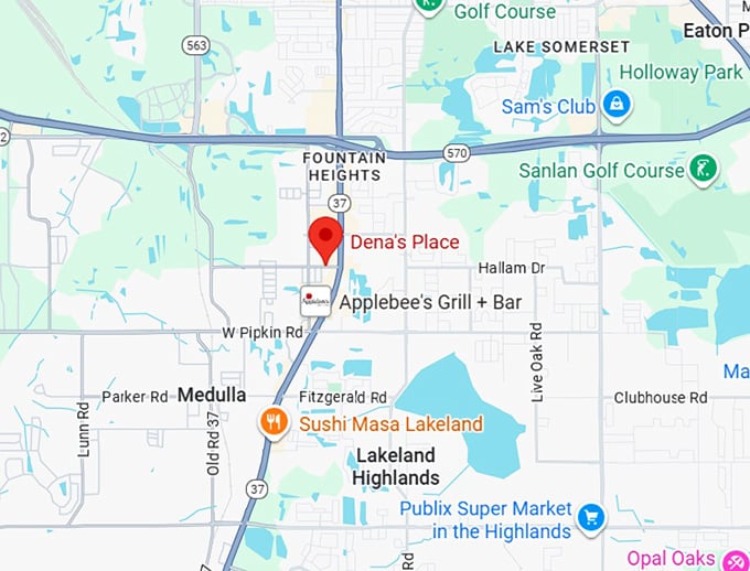 16. dena's place map