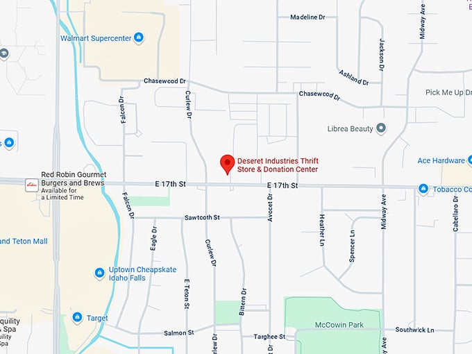16. deseret industries thrift store & donation center (2885 e 17th st) map