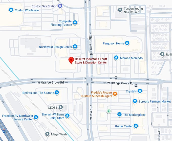 16. deseret industries thrift store & donation center map