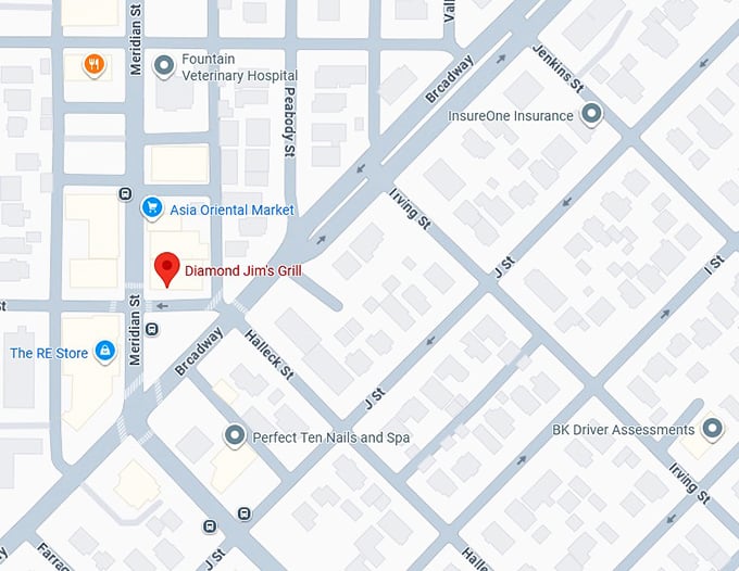 16. diamond jim’s grill map
