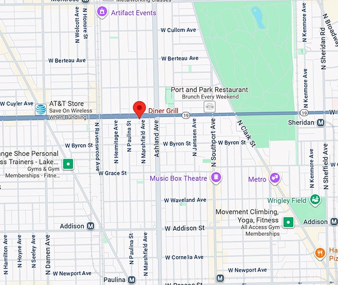 16. diner grill map