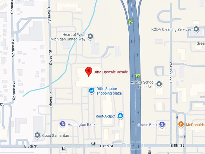 16. ditto upscale resale map