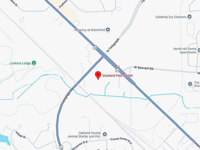 16. dixieland flea market map