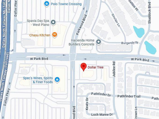 16. dollar tree map