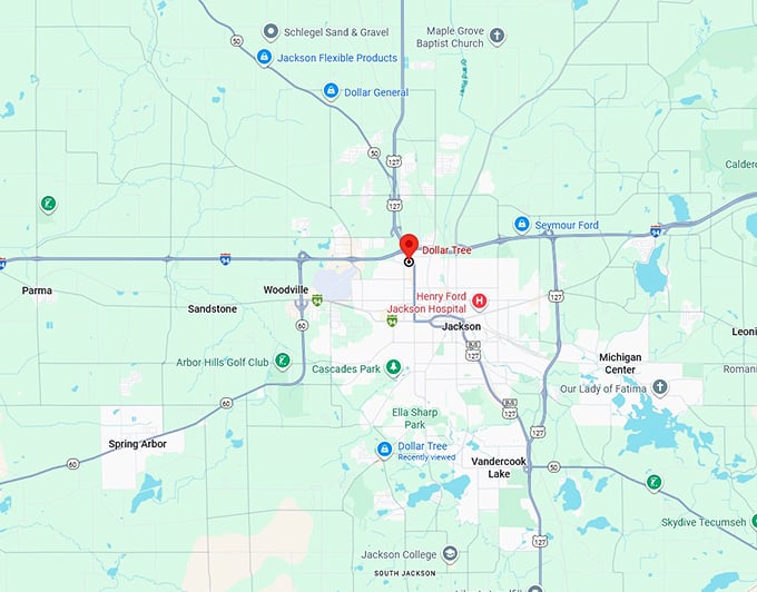 16. dollar tree map